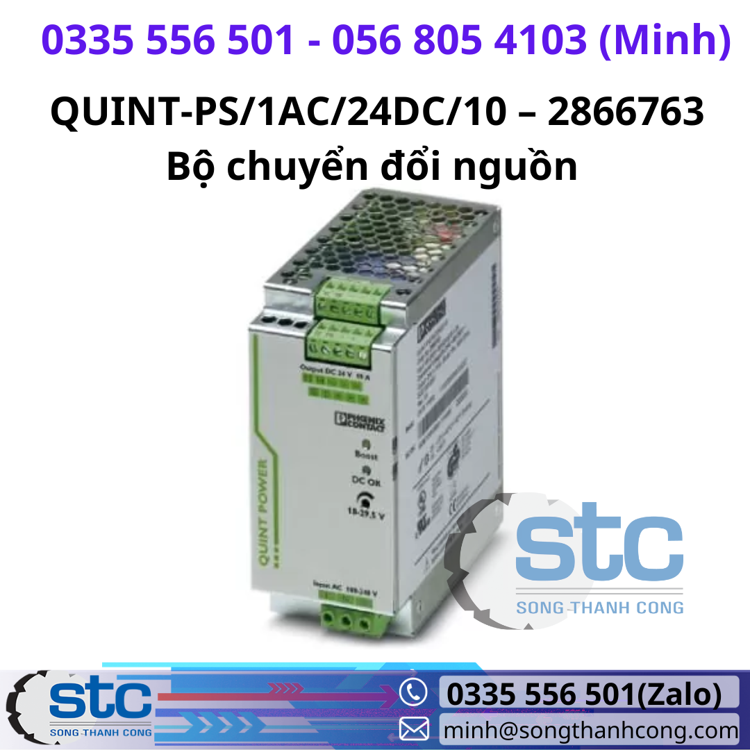 QUINT-PS/1AC/24DC/10 – 2866763 Bộ chuyển đổi nguồn Phoenix