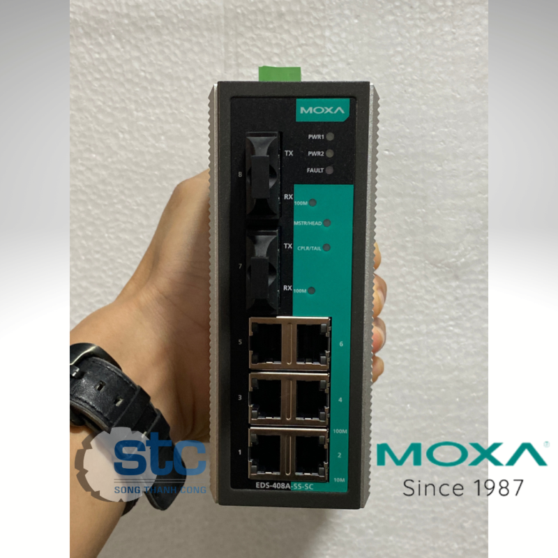 EDS-408A-SS-SC-T Bộ Chuyển Mạch Ethernet 8 Cổng Moxa Việt Nam