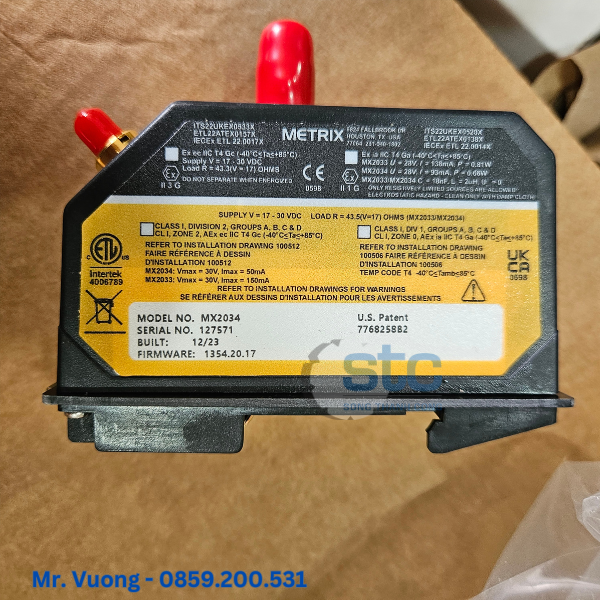 MX2034 Bộ Chuyển Đổi 4-20 mA Proximity Transmitter Metrix Việt Nam